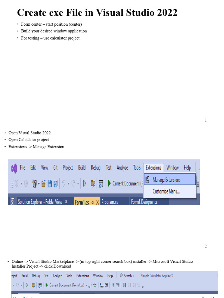Create Calculator EXE in Visual Studio 2022 | PDF | Icon (Computing ...