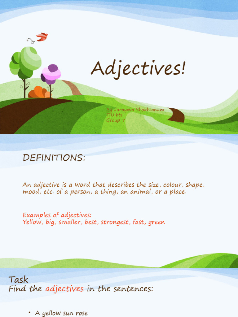 Understanding Adjectives and Their Usage | PDF | Language Arts & Discipline