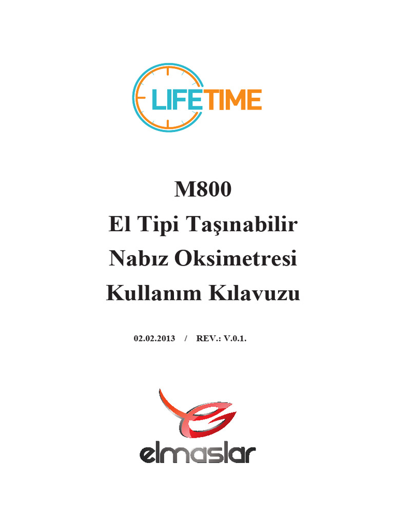 Pulseoksi̇metre Kullanma Klavuzu | PDF