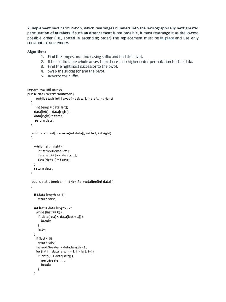 DAA Lab Programmes | PDF | String (Computer Science) | Permutation DAA Lab Programmes | PDF | String (Computer Science) | Permutation