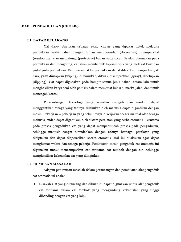 Prototipe Pengaduk Cat | PDF | Griya & Taman | Seni