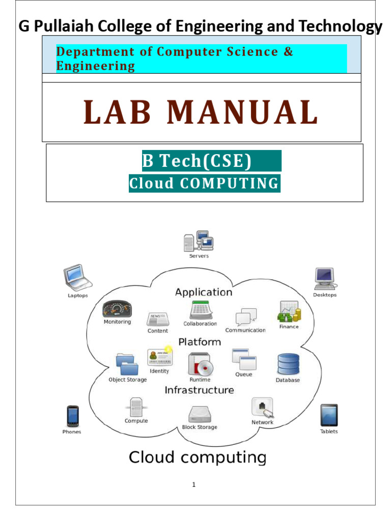 Cloud Computing Lab Manual | PDF | Cloud Computing | Software As A Service