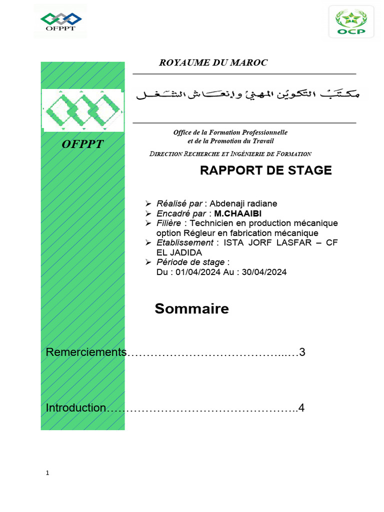 Rapport Oussama | PDF | Technologie et ingénierie