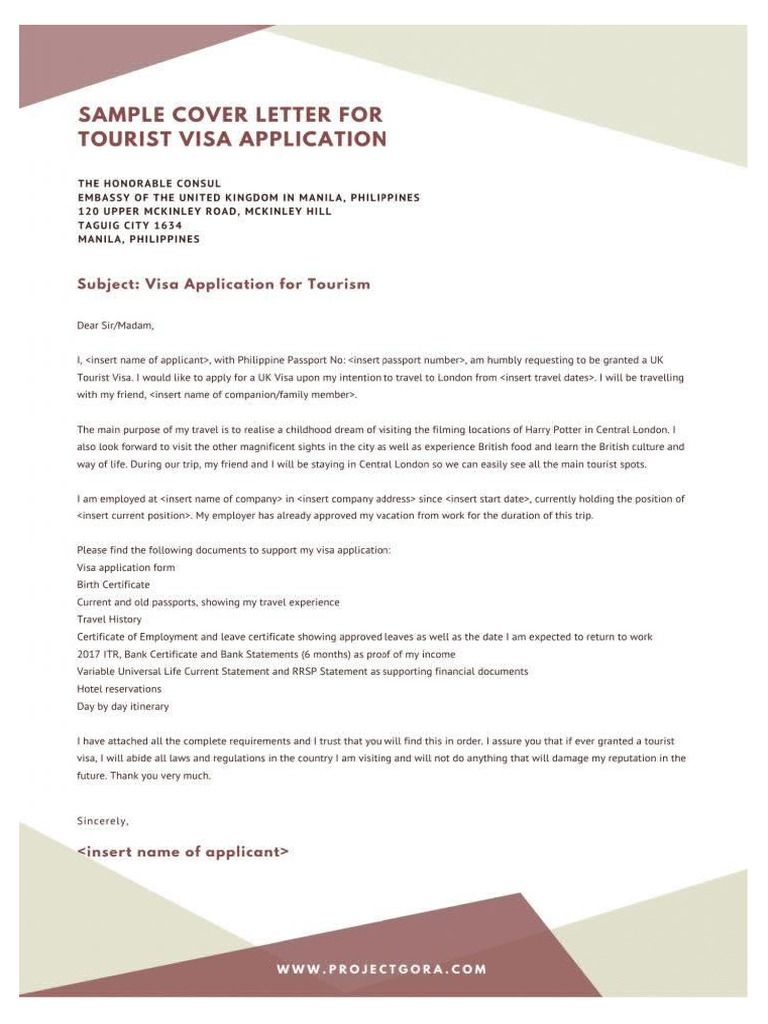 Sample Cover Letter Uk Visa 724x1024 | PDF