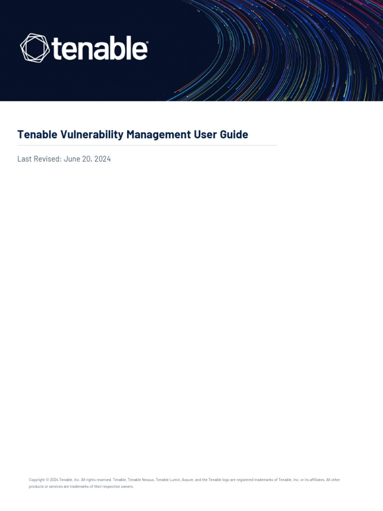 Tenable Vulnerability Management-User Guide | PDF | Vulnerability (Computing) | Image Scanner