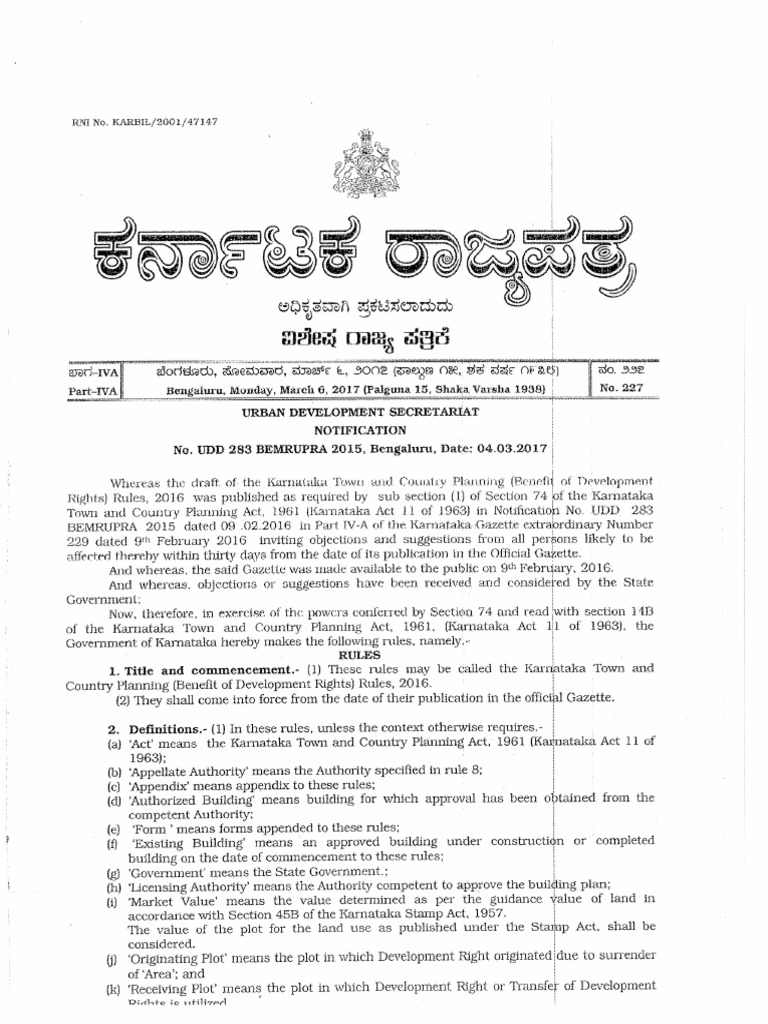 Urban Development Notification | PDF