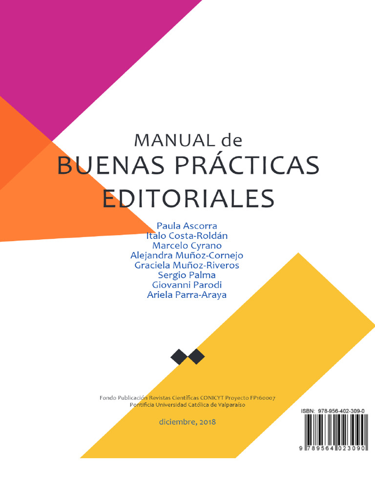 Manual de Buenas Practicas Editoriales 104p | PDF