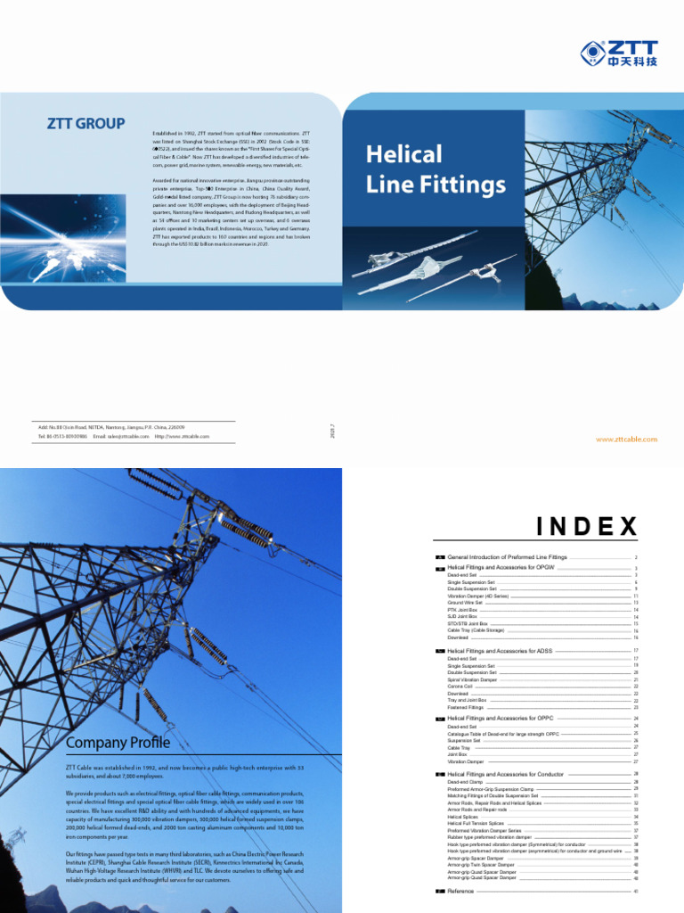 OPGW Fittings and Installation Guide | PDF | Optical Fiber | Electrical ...