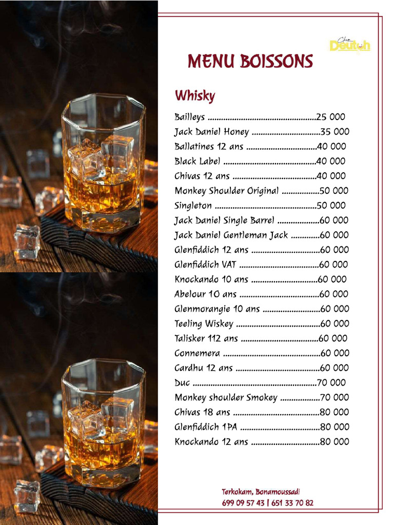 Menu Boissons | PDF