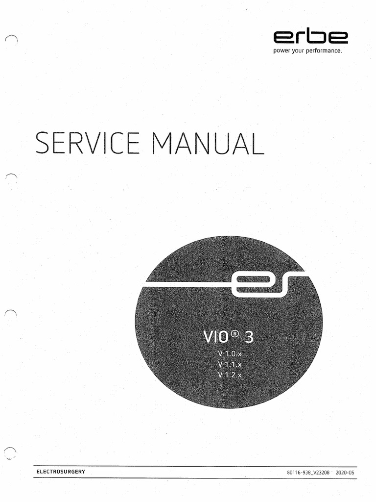 Service Manual Vio3 Erbe | PDF
