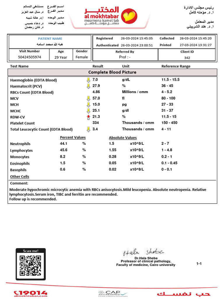 Tests Results 50424505974 | PDF | Immunology | Hematology