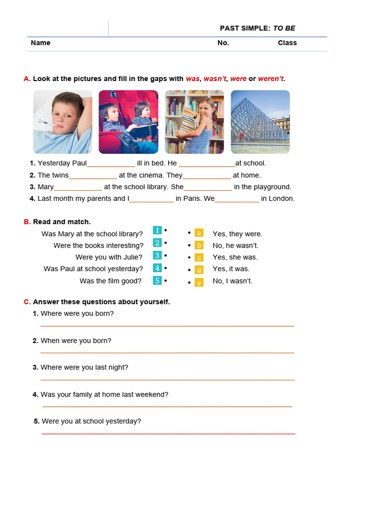 Ficha_ingles_6_ano_Past_simple_verbos_regulares_e_irregulares | PDF