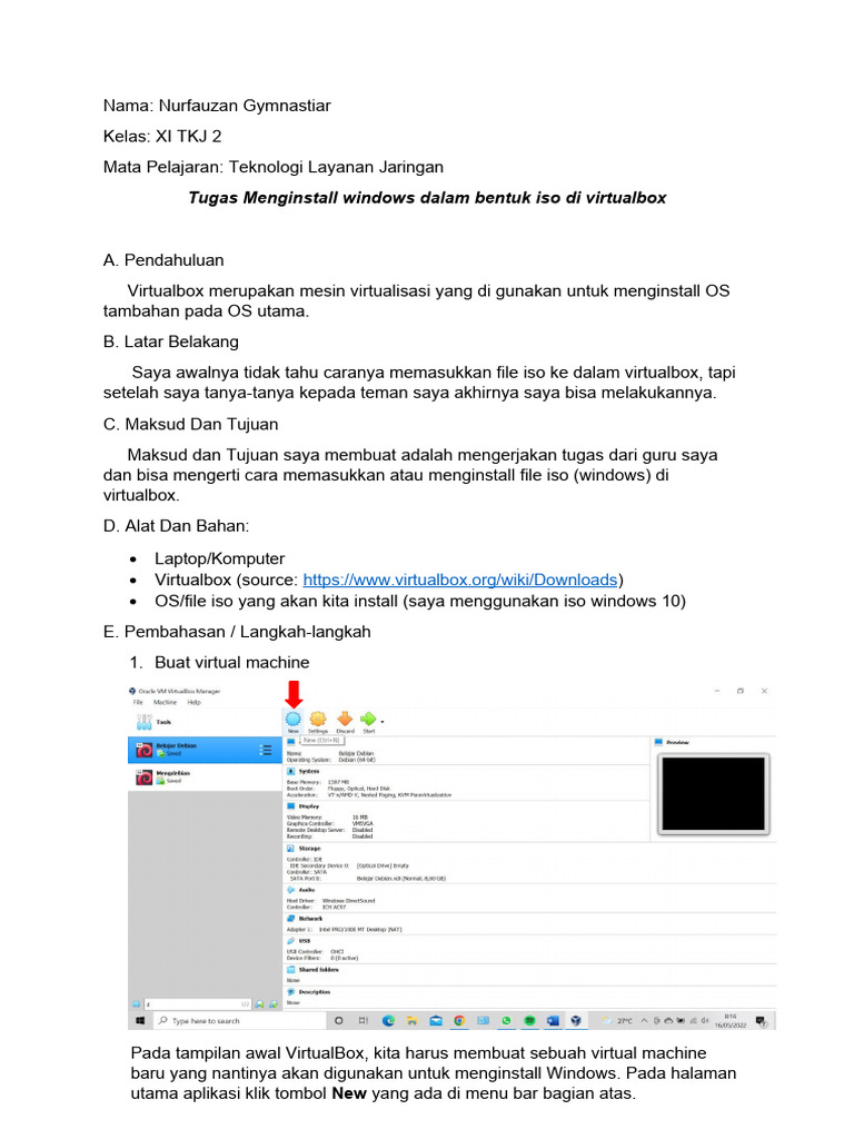 Panduan Instal Windows di VirtualBox | PDF