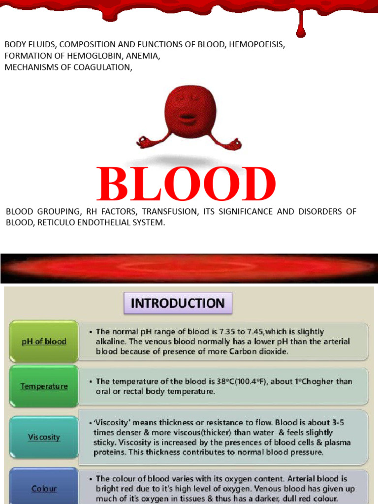 Blood Intro | PDF