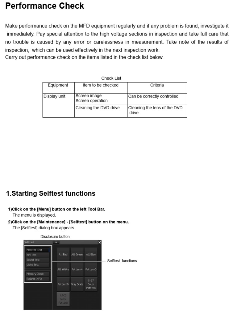 3. PerformanceCheck | PDF | Button (Computing) | Menu (Computing)
