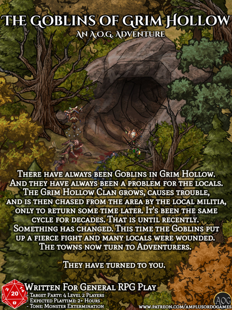 ADV L02 The Goblins of Grim Hollow | PDF | Dungeons & Dragons
