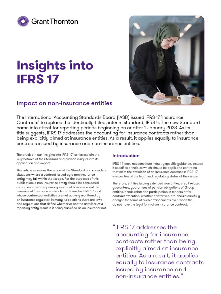 IFRS 17 Scope for Non-Insurance Entities | PDF | Insurance ...