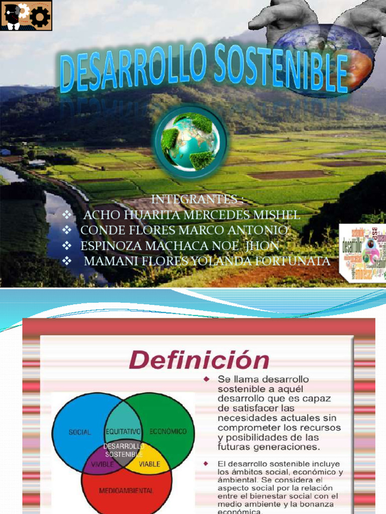 Desarrollo Sostenible PPTX | PDF | Desarrollo sostenible | Sustentabilidad