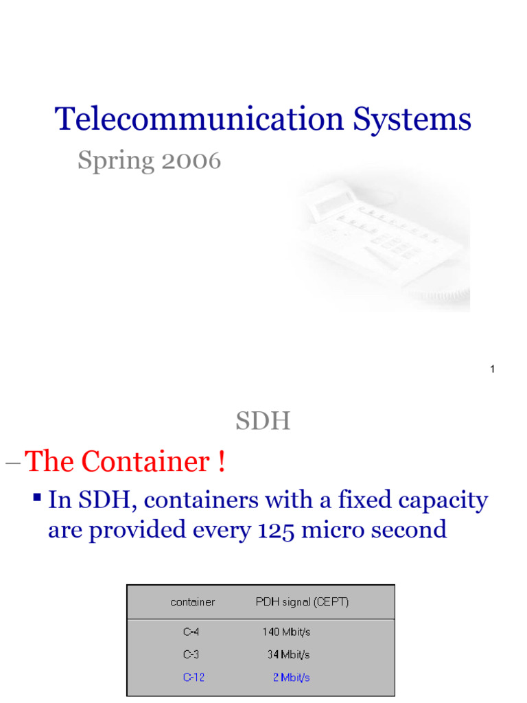 SDH Mapping & VC-4 Embedding | PDF | Asynchronous Transfer Mode | Computing