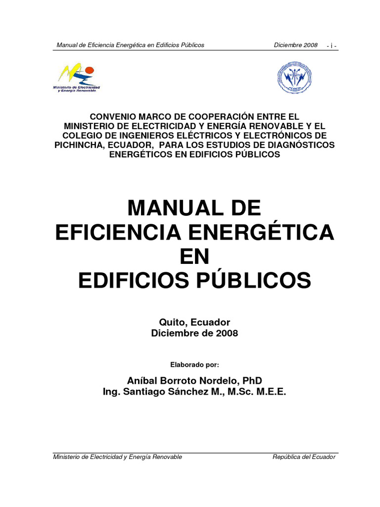 Manual de Eficiencia Energetica en Edificios Publicos | PDF | Uso eficiente de energía | Energía ...