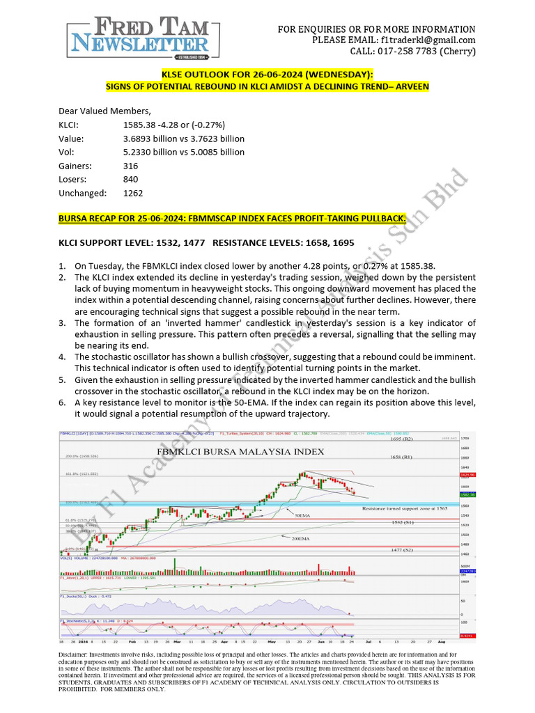 Market Outlook 26 06 2024 | PDF | Market Trend | Investing