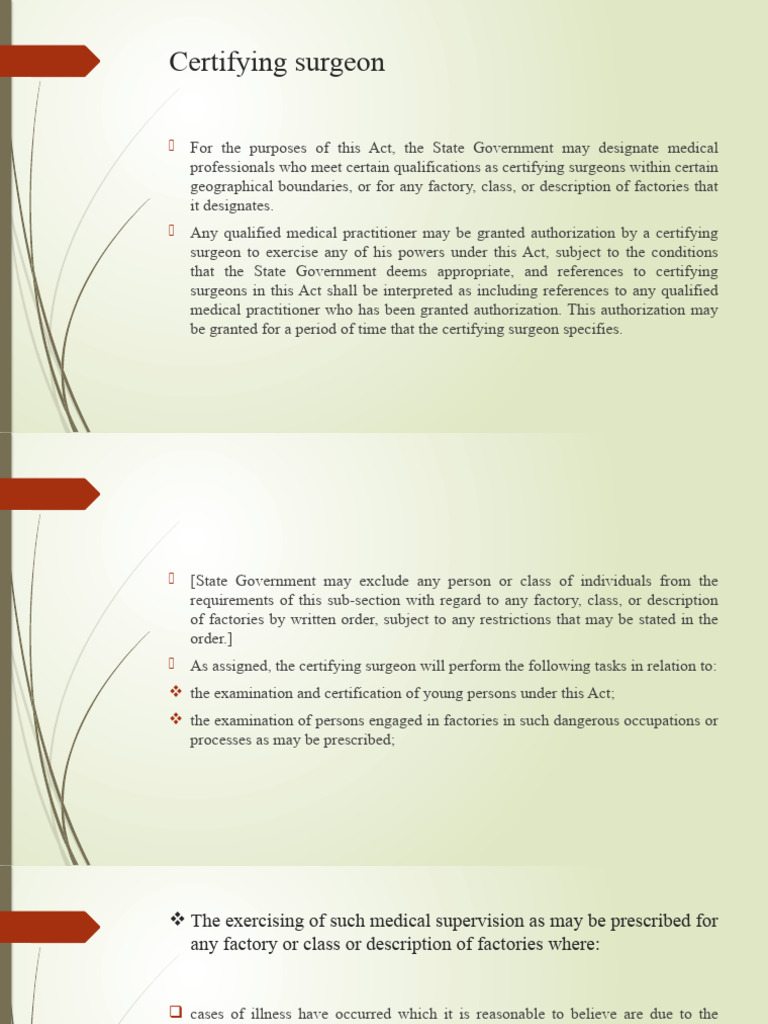 Certifying Surgeon | PDF | Wellness | Science & Mathematics