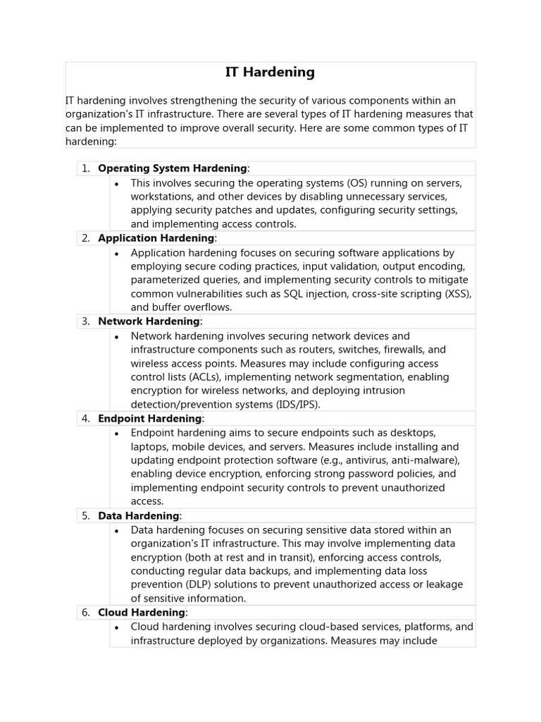 Hardening Step by Step | Download Free PDF | Information Security ... Hardening Step by Step | Download Free PDF | Information Security ...
