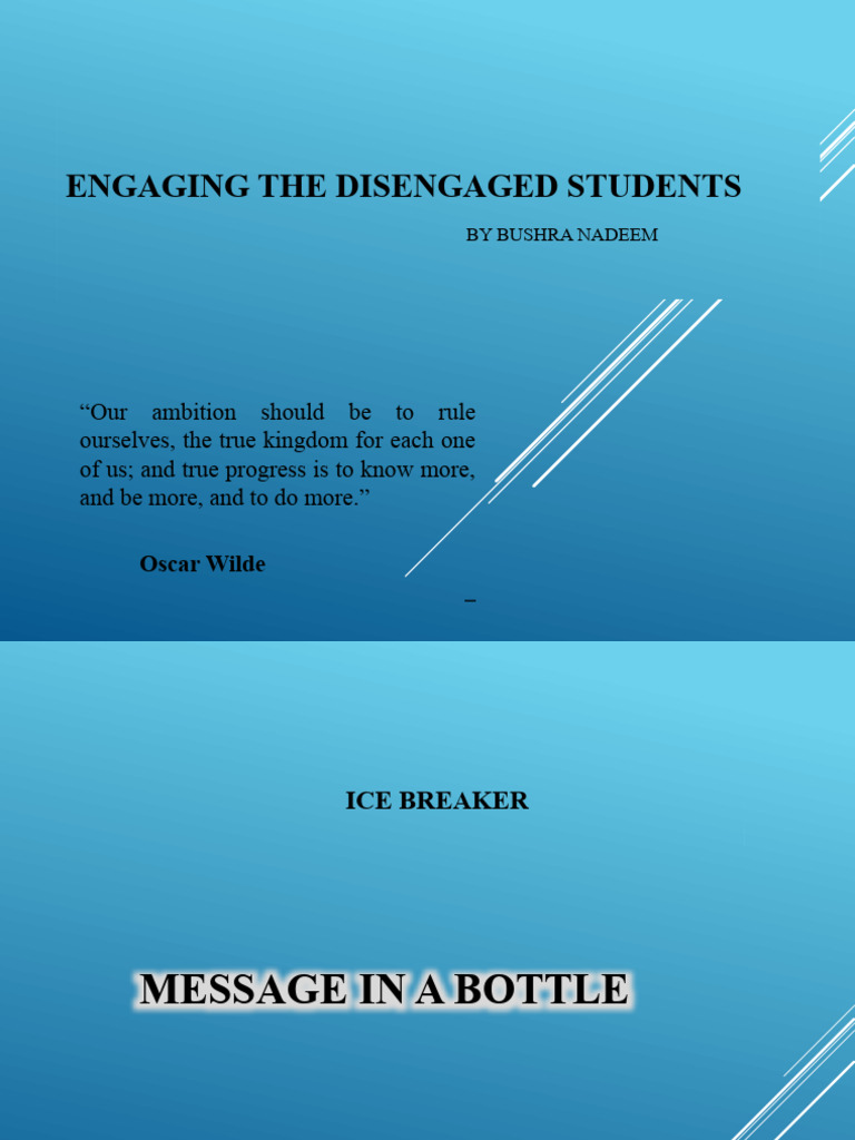 Strategies to Engage Disengaged Students | PDF | Learning ...