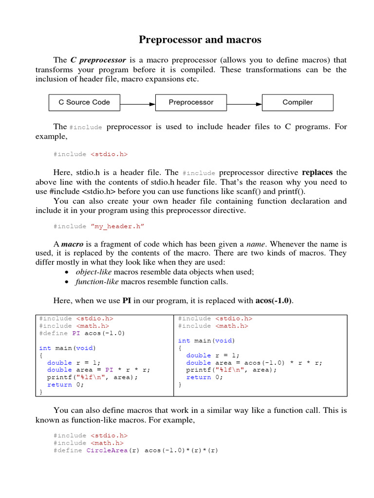 macro | Download Free PDF | Computer Programming | Software Engineering