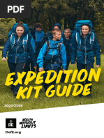 DofE Gold Expedition Kit List 2025 | PDF