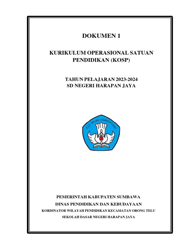 Kurikulum SDN Harapan Jaya | PDF