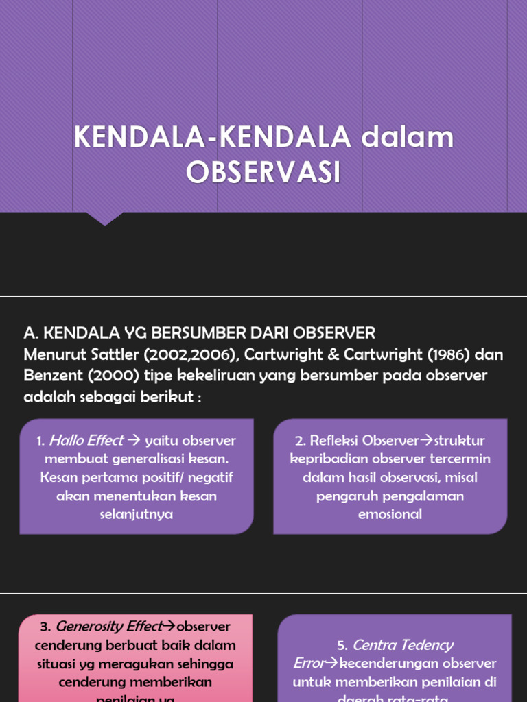 Kendala-Kendala Dalam Observasi M10 | PDF