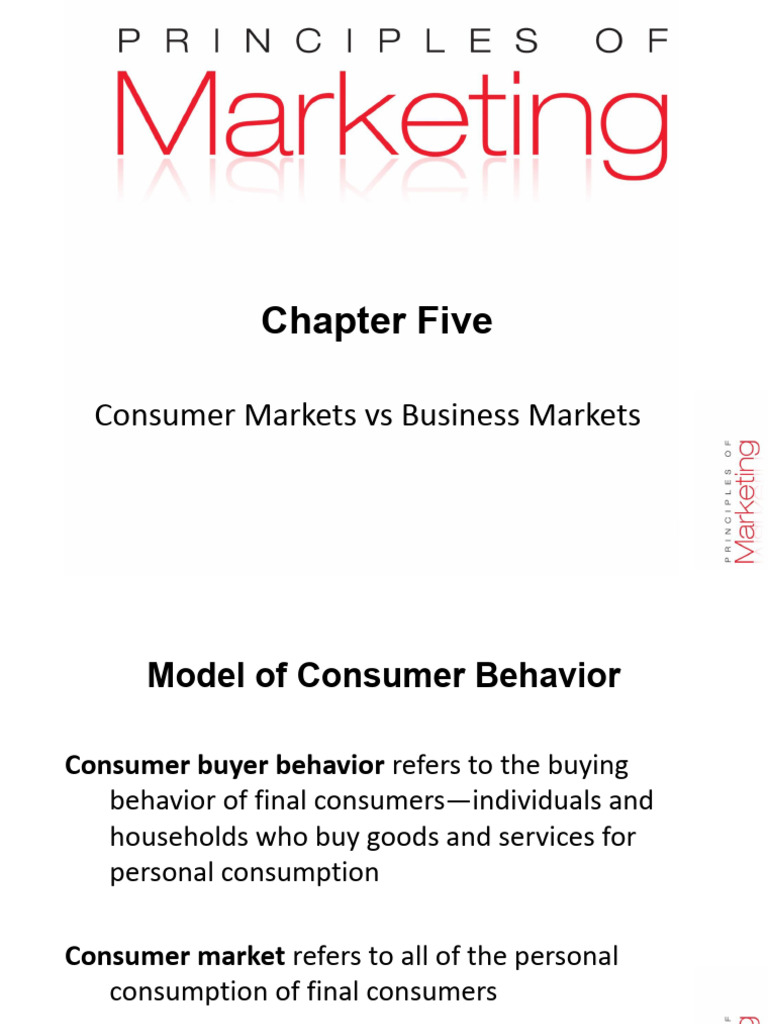 Consumer Buying Vs Organisational Buying Pdf Consumer Behaviour