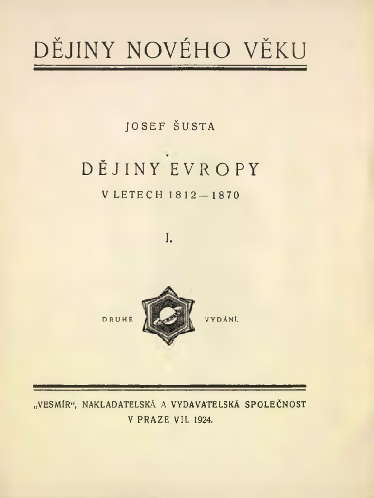 Dejiny Evropy 1812-1870-Susta | PDF