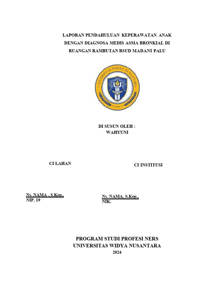 LP Kep Anak Asma Bronkial | PDF