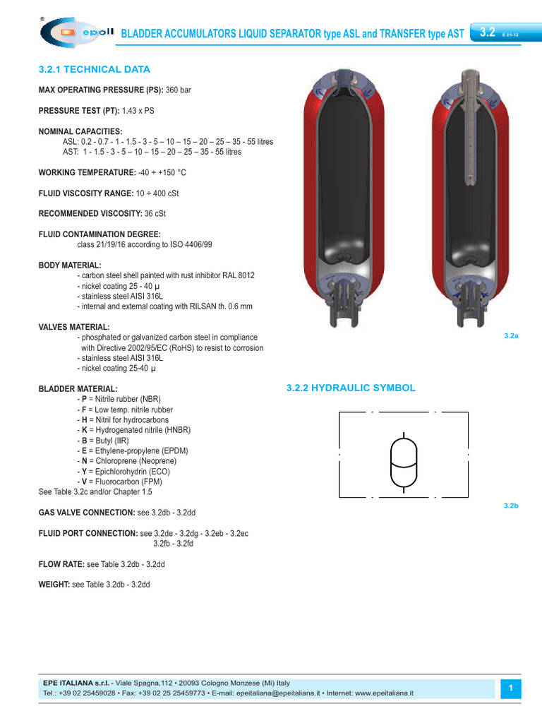 Bladder Accumulator 3 | PDF | Petroleum | Valve