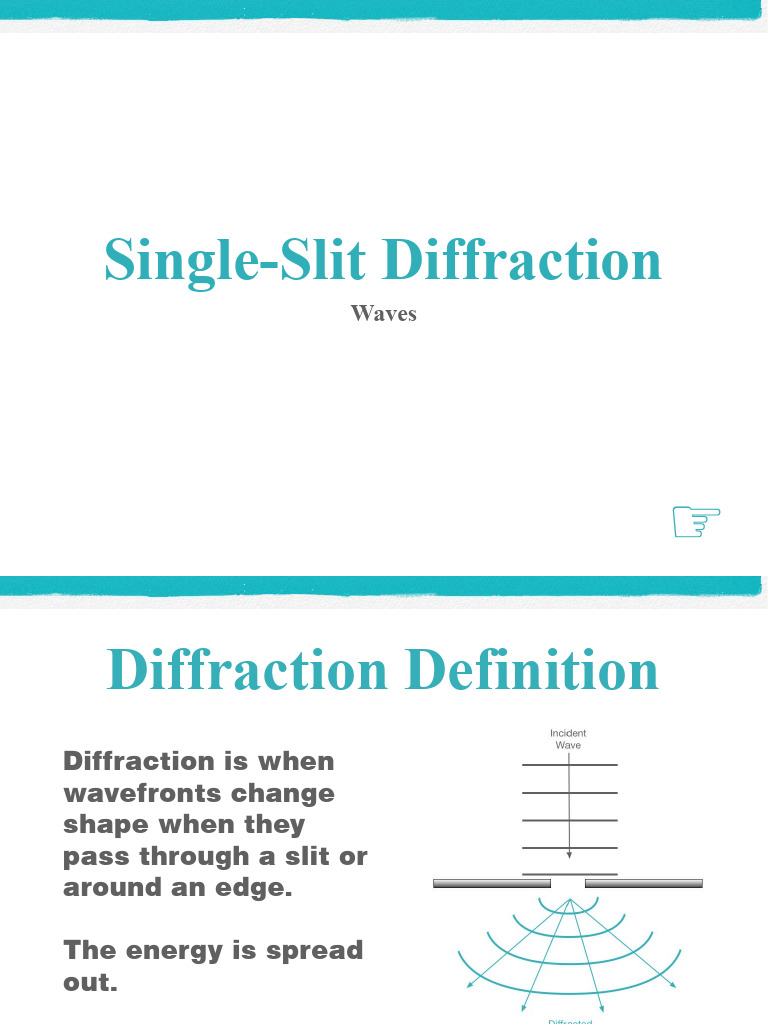 3.6 - Single Slit Diffraction - Powerpoint | PDF