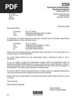 NHS Hospital Appointment Letter Template | PDF | National Health ...