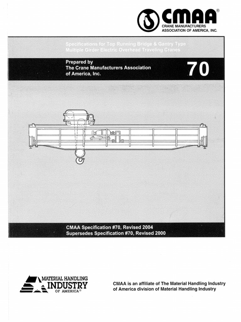 27 CMAA Spec 70 Versão Original Inglesa | PDF