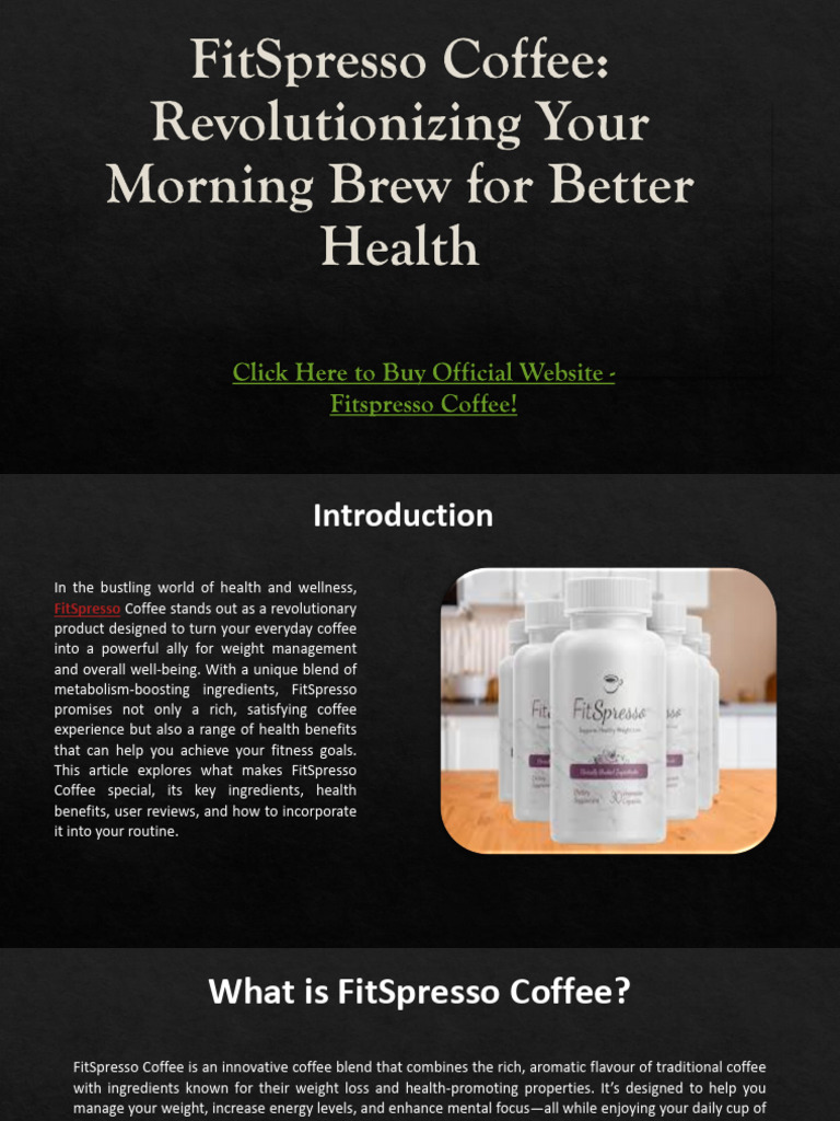 Fitspresso Coffee Loophole Review | PDF | Dieting | Weight Management