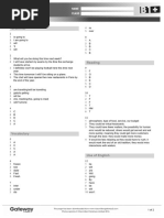 B1PLUS UNIT 6 Test Answer Key Higher | PDF | Learning | Cognition