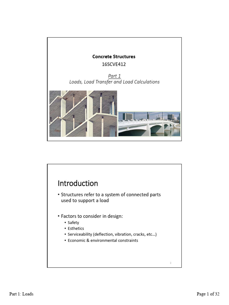 Part 1-Loads | PDF | Structural Load | Strength Of Materials