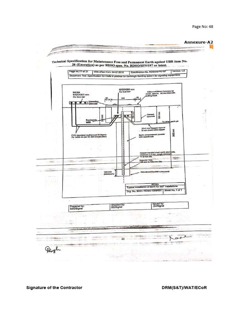 Earthing Specifications | PDF