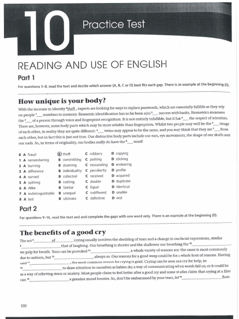 Reading and Use of English PDF | PDF