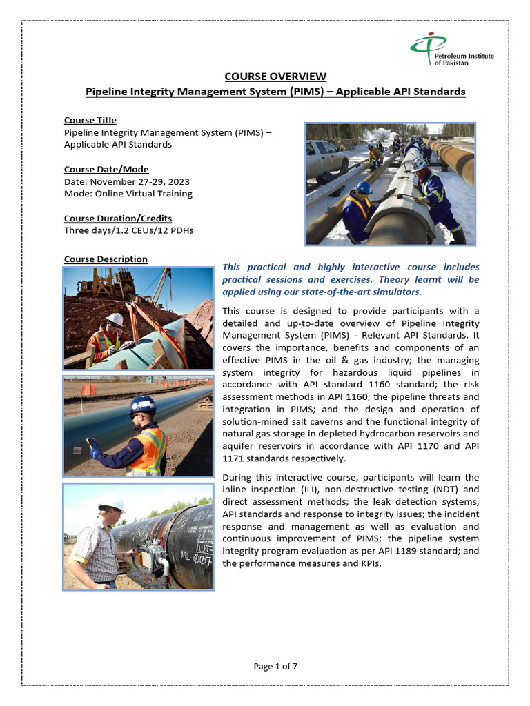 31.-Pipeline-Integrity-Management-System-PIMS | PDF | Pipe (Fluid Conveyance) | Risk