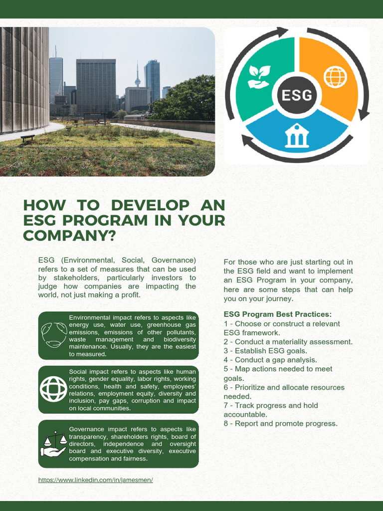 How To Develop An ESG Program in Your Company 1719055027 | PDF | Governance | Economies