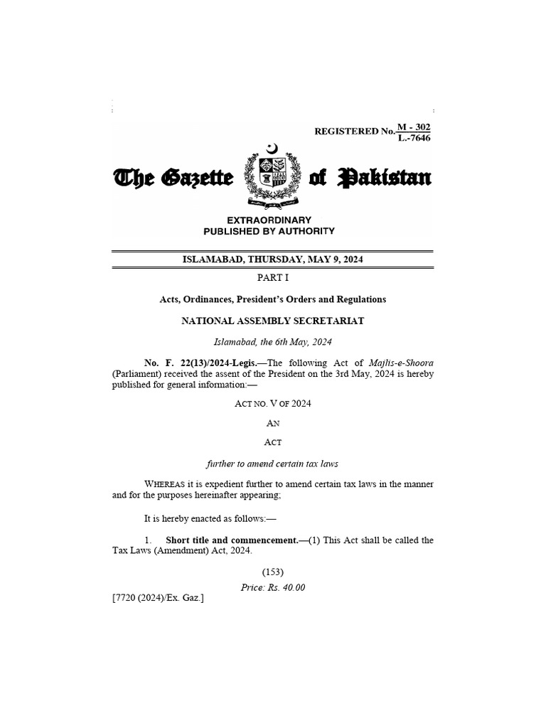 Tax Laws Amendment Act 2024 Summary | PDF | Appellate Court | Appeal