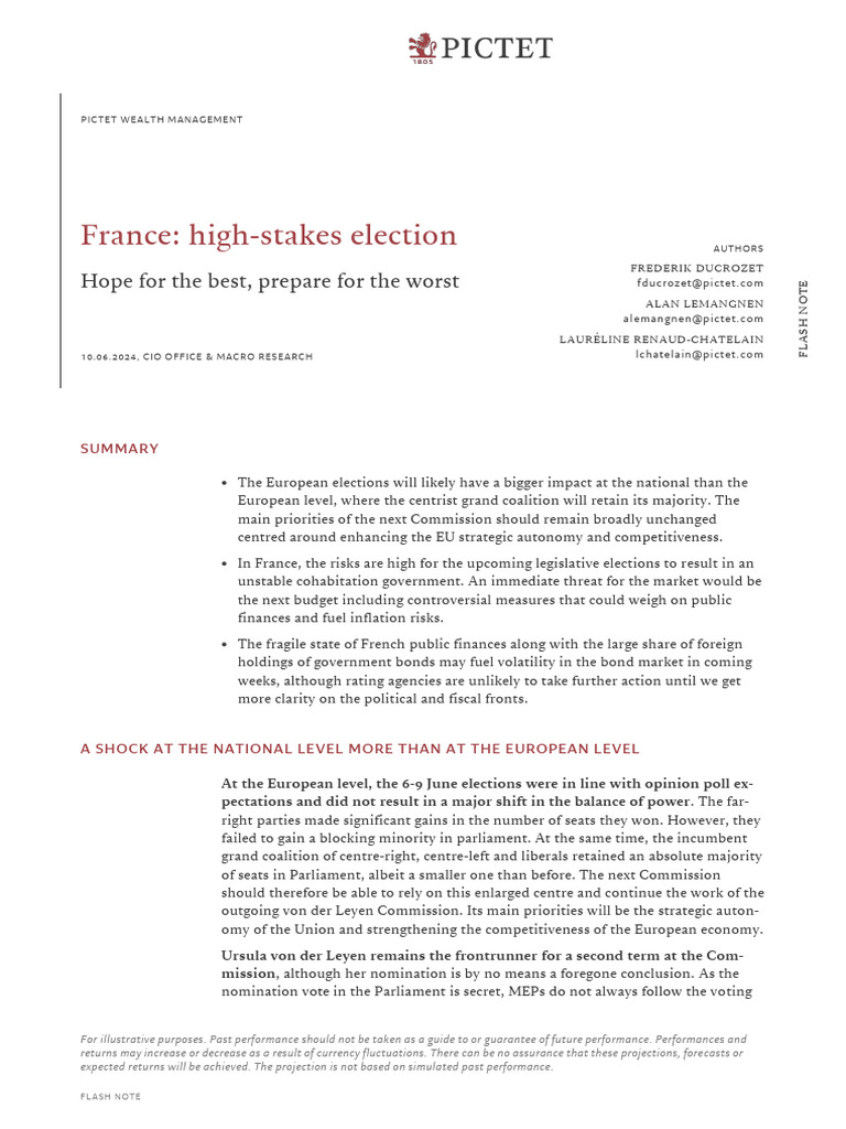 Pictet French Bond impact | PDF | European Central Bank | Bond Credit ...