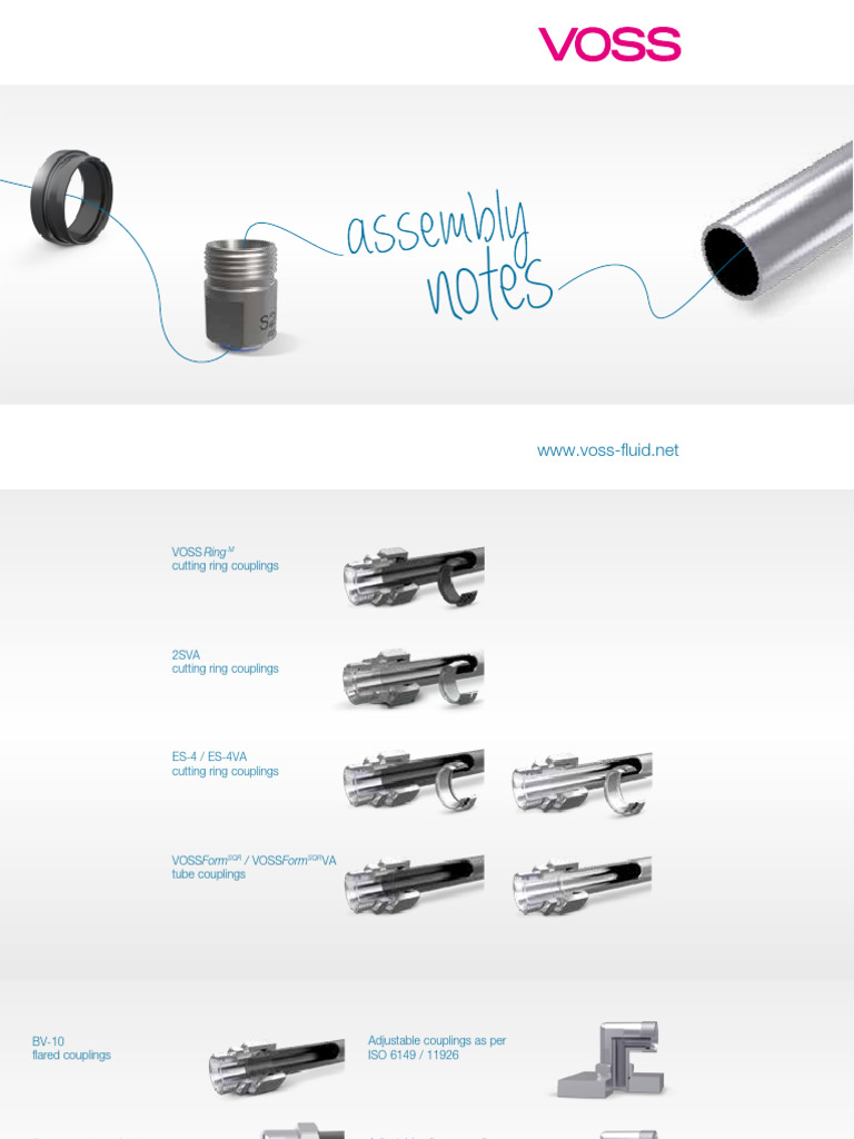 Voss Brochure Assembly-Notes en | PDF | Screw | Nut (Hardware)