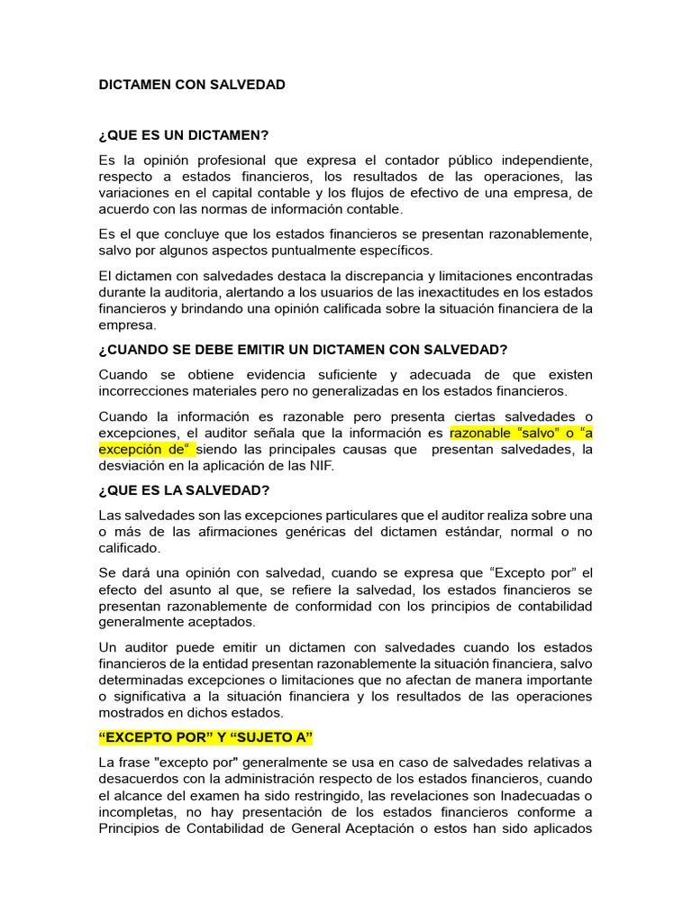 Dictamen Con Salvedad . | PDF | Contralor | Auditoría